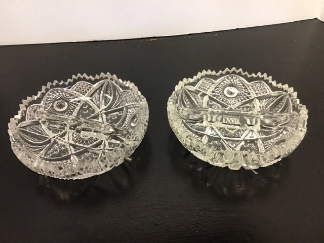 GLASS DIVIDED ROUND RELISH DISH SET – Consign-it Furniture, LLC